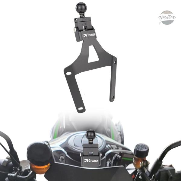 カワサキ ZH2 2020 2021 2022 2023 2024 2025 オートバイ用 GPS ナビゲーション マウントプレート ブラケット フロントガラス用 電話スタンド ホルダー
