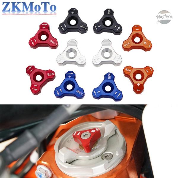 フロントショックアブソーバーノブアジャスター KTM Husaberg Husqvarna SX SXF EXC XCW 125-530 690 SUPERMOTO ENDURO DUKE SMC WP 48MM フォーク