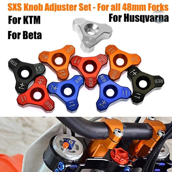 バイク CNC WP 48MM フロントフォークノブアジャスター KTM SX SXF EXC XCW 125 250 350 400 450 スーパーモト SMC エンデューロ デューク 690