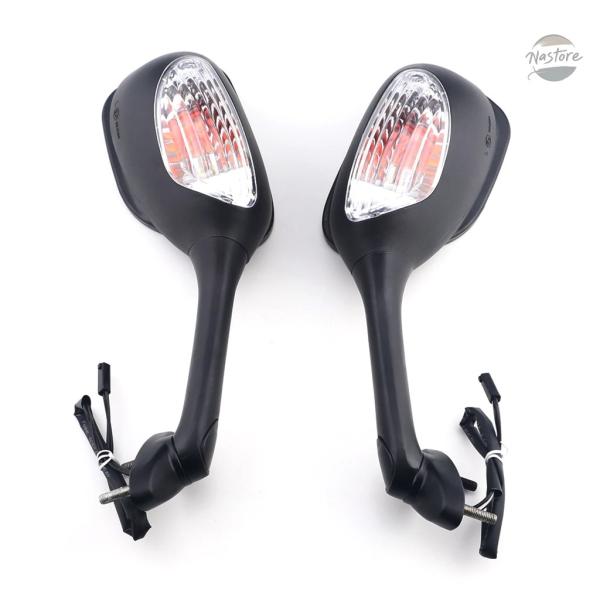 スズキ GSXR1000 2005-2016 / GSXR600/750 2006-2024 折りたたみ式バックミラー＆ターンシグナルライト 2007 2008 2009 2010 2011 12