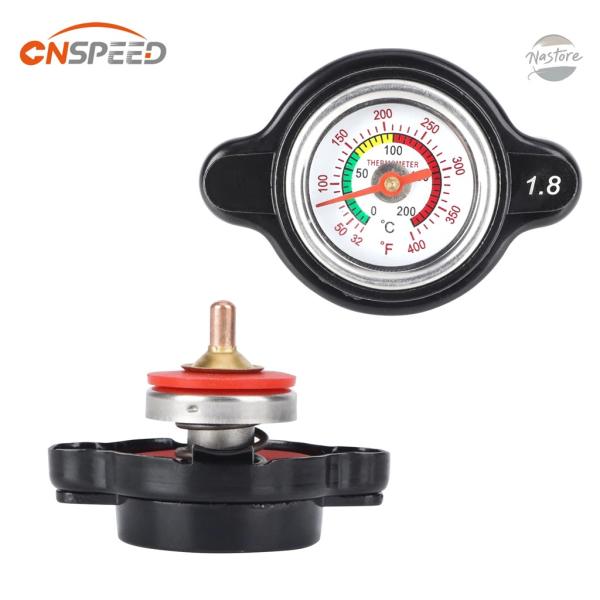 CNSPEED 0.9 1.1 1.3 1.8 BAR ラジエーター キャップ 25.6PSI 温度計付き 0 200℃ 汎 バイク