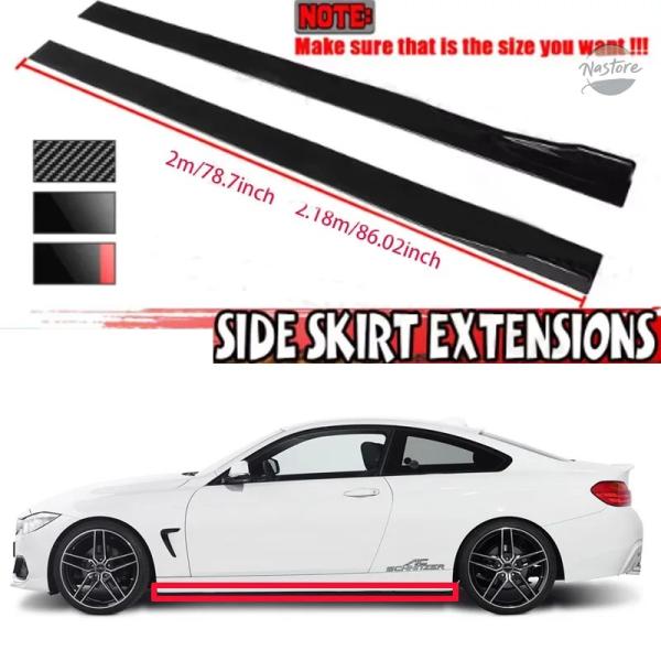 BMW I4 F32 F33 F36 4シリーズ 420I 430I 440I 2M 車 サイドスカート 延長 プレート リップセパレーター バンパー 2.18M レーシングサイドスポイラー