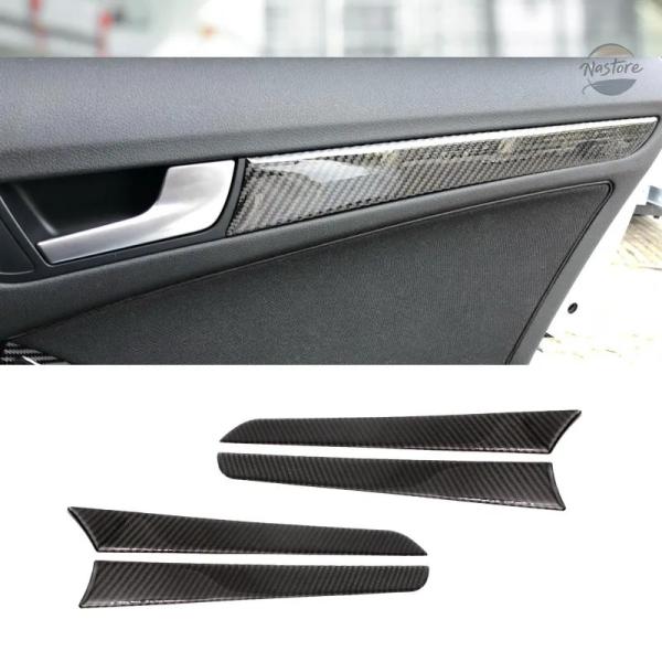 アウディ A4 B8 A5 2010 16 カーボン ウィンドウ ドア パネル トリム カバー