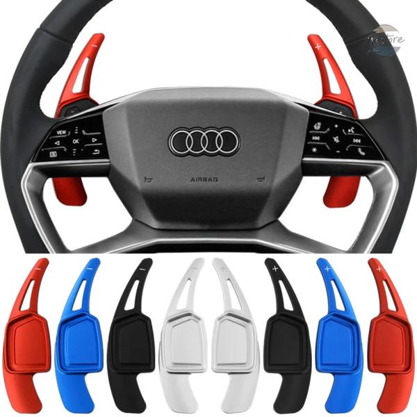 アウディ Q4 SPORTBACK Q6 E TRON QUATTRO F4 F4B F4N ELECTRIC 2021 2025 ステアリングホイール パドル シフト エクステンション DSG ステッカー