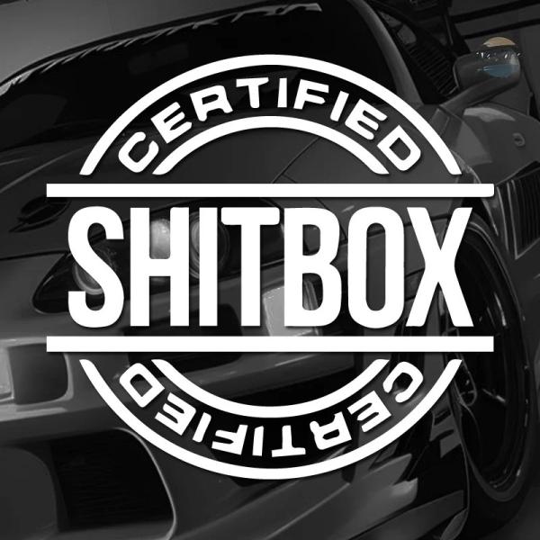 「SHITBOX 認定」ステッカー、面白い＆クリエイティブな言葉のステッカー、車、トラック、オートバイ、ラップトップ用の高品質！