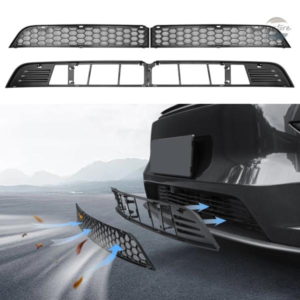 KUNIST グリル メッシュインサート 2025 2026年式 TESLA Y モデル フロントエアインレットベント グリル カバー