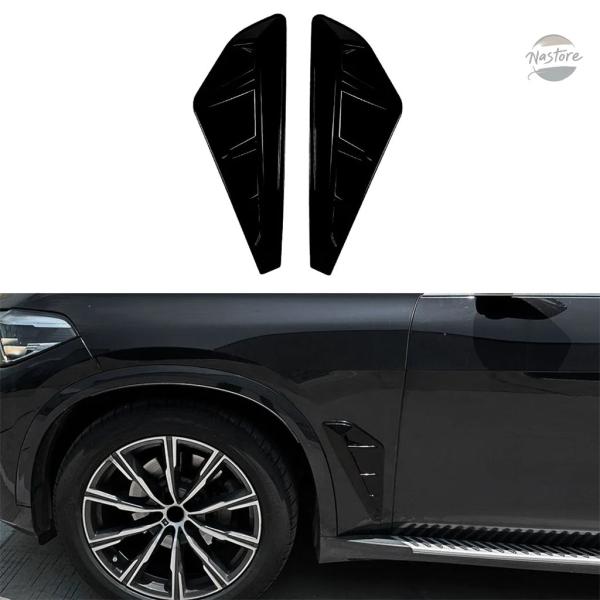 BMW X5 G05 M SPORT 2019 2022 車 外装 サイドウィング エアフローフェンダー グリル アウトレット 吸気口 光沢ブラック トリム
