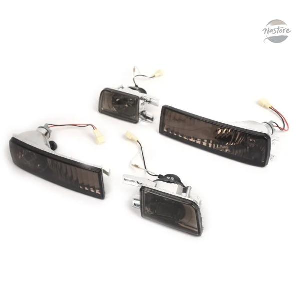 フォルクスワーゲン ジェッタ MK3 ゴルフ 1992 97 クリアカーフロント バンパー フォグライト + ウィンカーランプ 4個セット