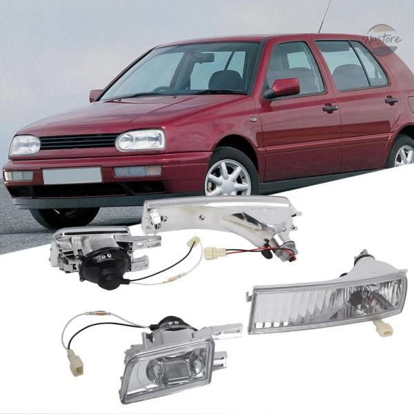 VW GOLF MK3 JETTA MK3 VENTO 1993 1998 フロント バンパー フォグランプ ウィンカーランプ 1HM941778 1HM941777 1HM953155 1HM953156