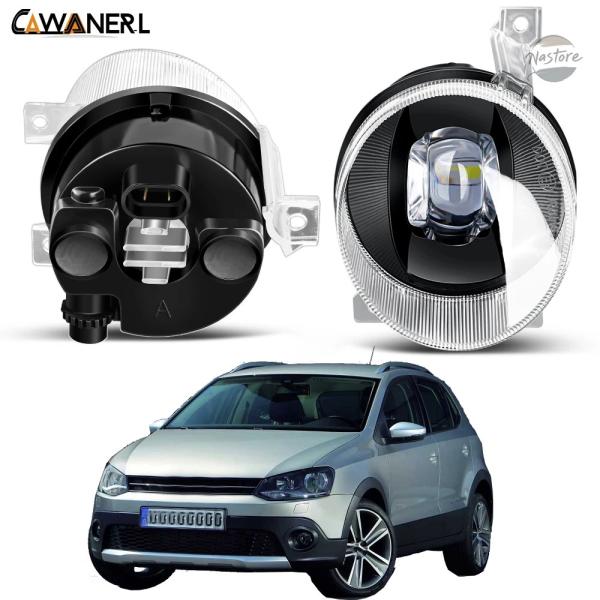 フォルクスワーゲン VW ポロ クロス 2011 17 LED フォグ ドライビング ランプ 30W CANバス 2個セット