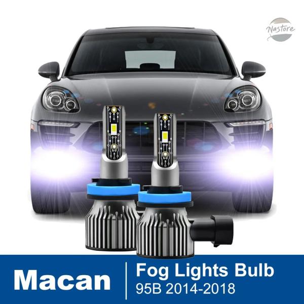 ポルシェ マカン 95B 2014 18 LED カー フォグランプ 2個 フロント フォグランプ バルブ カーアクセサリー CANバス