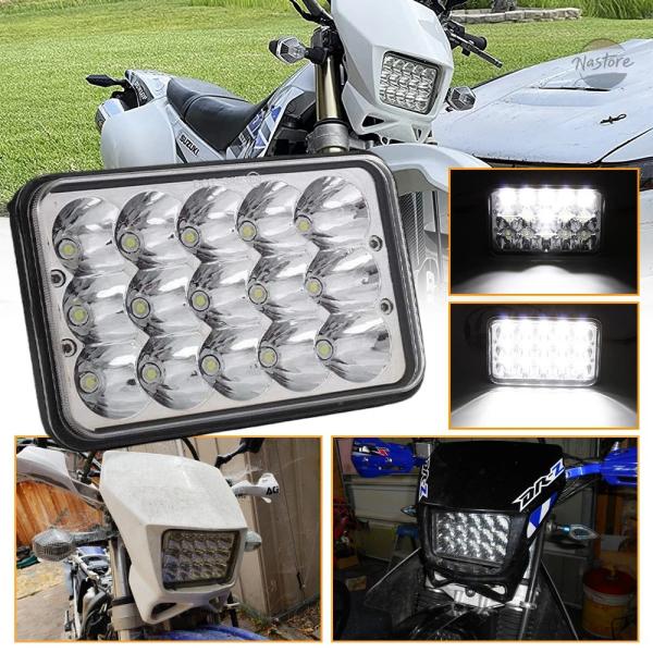 4インチX6インチ LED ヘッドライト H4656 H4651 LED ヘッドランプ スズキ DRZ400S DRZ400SM DRZ250 DRZ400 DRZ400E DR200S DR650S DR650SE シールドビーム