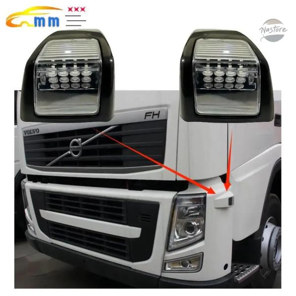 24V LEDサイドマーカーランプ ボルボ FH/FM トラック コーナーランプ E APPROVE 82114500 82114506