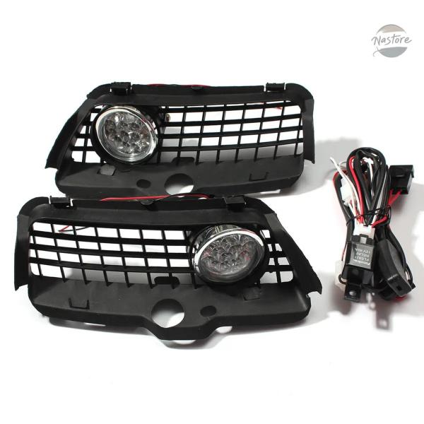 VW MK3 GOLF JETTA 1992 1998 フロント バンパー グリル 6000K ホワイト LED DRL ドライビング フォグランプ カーアクセサリー