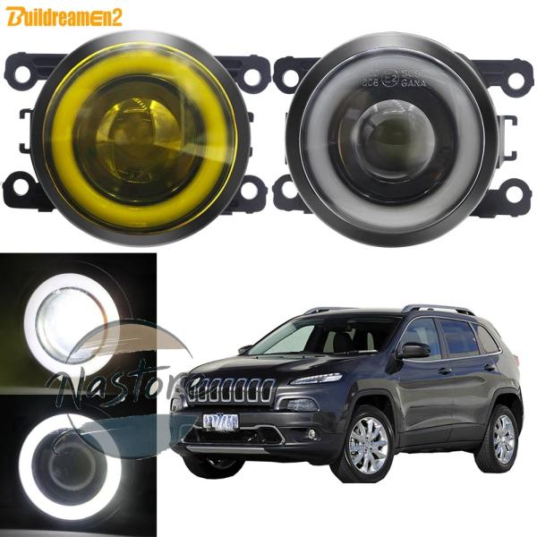 ジープ jeep フォグランプ カスタムパーツ カスタム レネゲード 2 x 30w エンジェルアイ drl bu 2015-20 アウター led cob カスタムパーツ 部品当店の商品は海外製品が主となります。画像をよくご確認お願いしま...