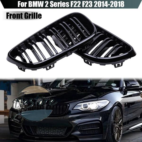 BMW フロント バンパー キドニーグリル グリル ブラック レーシンググリル f22 f23 m2 2014-18 225i 218i 220i 部品 カスタムパーツ アクセサリー当店の商品は海外製品が主となります。画像をよくご確認お願い...