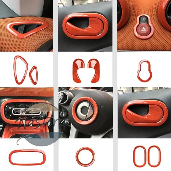 カバー アクセサリー 内装 カスタム スマート453 fortwo forfour 飾シェルオレンジギア計器ステッカー カスタムパーツ 部品 アクセサリー当店の商品は海外製品が主となります。画像をよくご確認お願いします。・商品はTOPもしく...