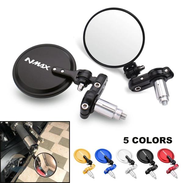 バイク MIRRORS ROUND FOLDING BAR END SIDE MIRRORS ヤマハ NMAX N MAX 125 155 NMAX125 2019 21 ACCESSORIES