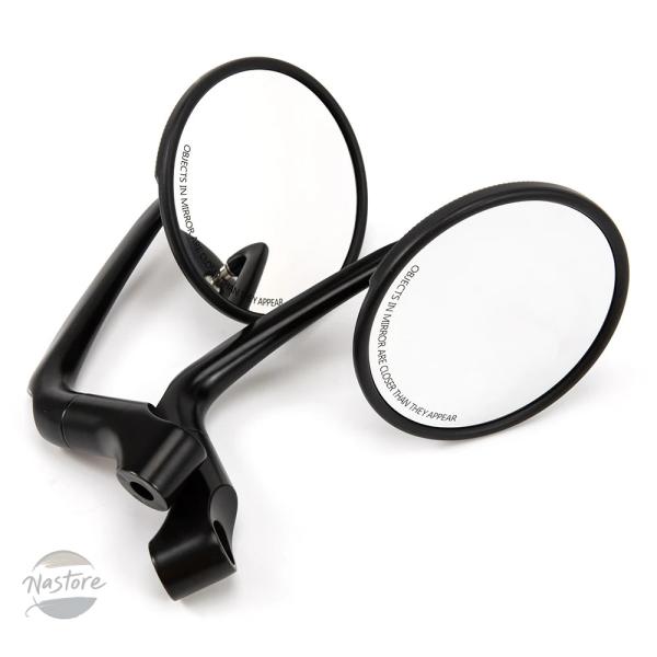 EVOMOSA バイク REARVIEW MIRROR 8MM 10MM UNIVERSAL MIRROR MULTI ANGLE ADJUSTMENT EMARK ホンダ BIKE DIRT BIKE E BIKE
