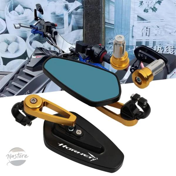 FOR HORNET 600 CB600F 1998 2014 HORNET 900 2002 2006 KACA SPION バイク GRIPS END REARVIEW SIDE MIRROR