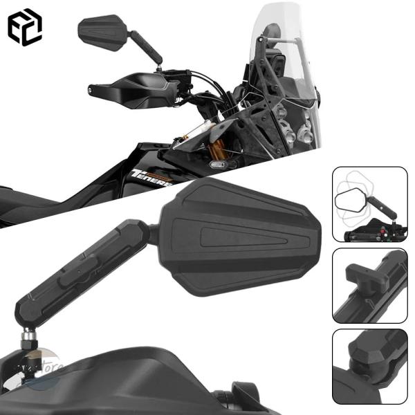 ヤマハ 900GT バイク WESTWIND REARVIEW MIRROR ADVENTURE ADV FOLDABLE MIRRORS FOR XT660Z XT1200 MT09 TRACER