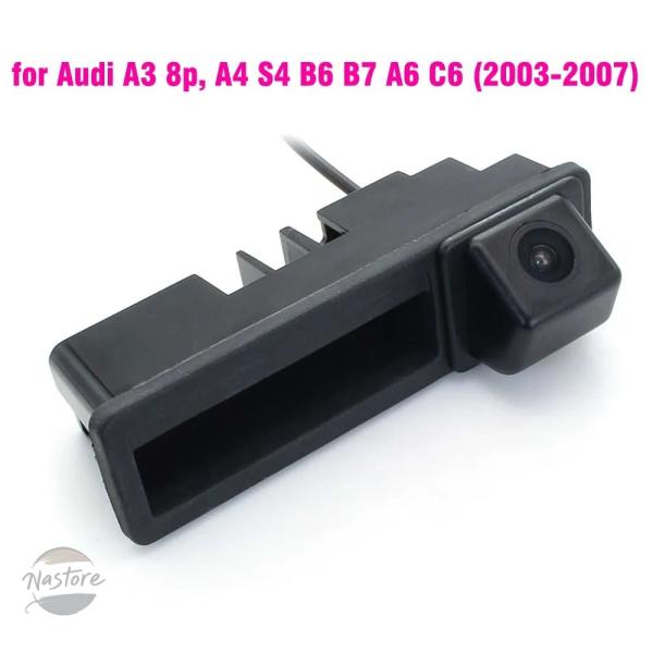 CAR TRUNK HANDLE CAMERA REAR VIEW HD CAMERA FOR アウディ A3 S3 RS3 8P 2003~2013 A4 S4 RS4 B6 B7 A6 C6 2003~2008