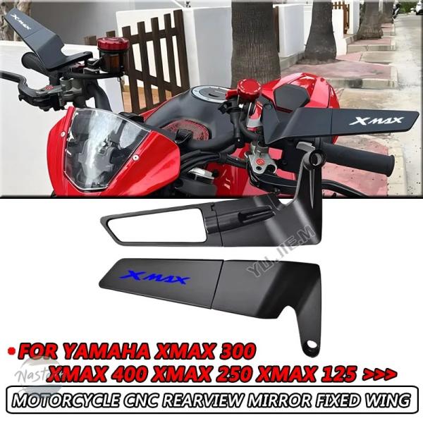 FOR XMAX 125 250 300 XMAX300 XMAX400 XMAX250 XMAX125 バイク REARVIEW MIRROR FIXED WING ADJUSTABLE ROTATING SIDE MIRRORS
