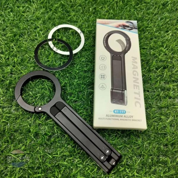 CARABINER MOUNTED PHONE TRIPOD STRONG ADSORPTION ANGLE ADJUSTABLE MAGNETIC PHONE HOLDER PORTABLE FOLDABLE PHONE HANDLE O...