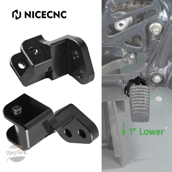 カワサキ FOOTRESTS 1インチ LOWERED BRACKET FOOTPEGS LOWERING BRACKETS カワサキ KLR650 1987 2015 18