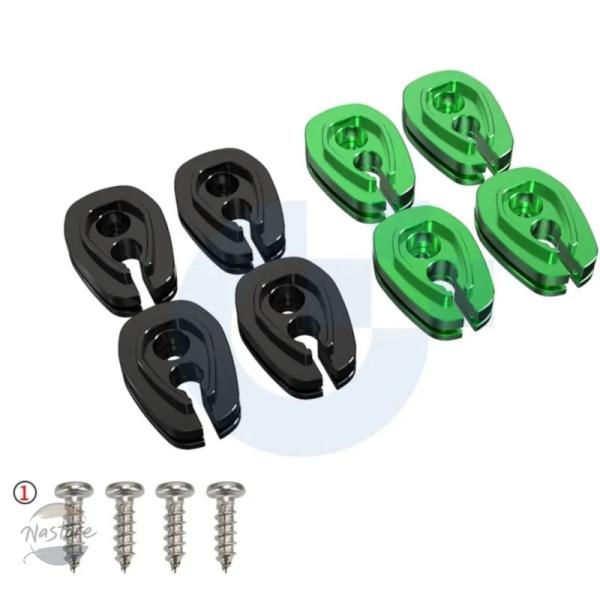 4PCS BLINKER STALK ELIMINATION KIT ADAPTER PLATE TURN SIGNAL ADAPTERS SPACERS バイク カワサキ KLR650 2008 2018