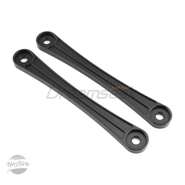 バイク REAR LOWERING KIT カワサキ ニンジャ H2 SX 2018 21 BLACK SUSPENSION DROP LINKAGE LINKS DOG BONES ALUMINUM