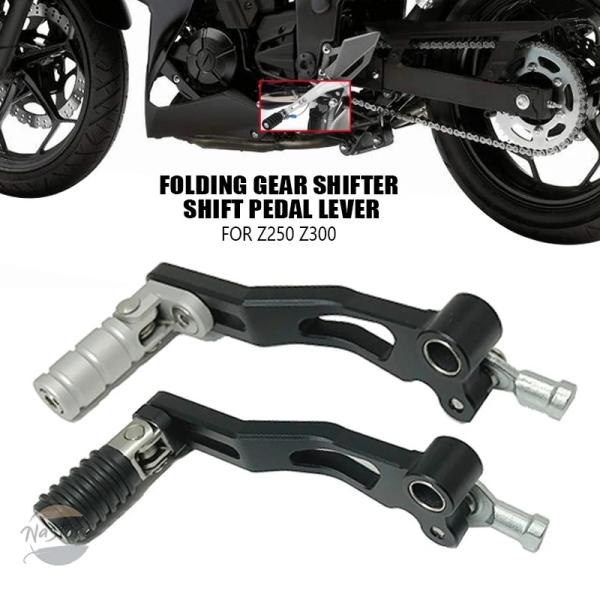 FIT カワサキ Z250 Z300 FOR ニンジャ 250R FOR ニンジャ 300 バイク ALUMINUM ADJUSTABLE FOLDING GEAR SHIFTER SHIFT PEDAL LEVER