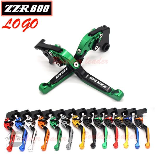 ADJUSTABLE FOLDING EXTENDABLE BRAKE CLUTCH LEVER カワサキ ZZR600 ZZR 600 1990 01 02 03 04 RED BLUE GREEN バイク