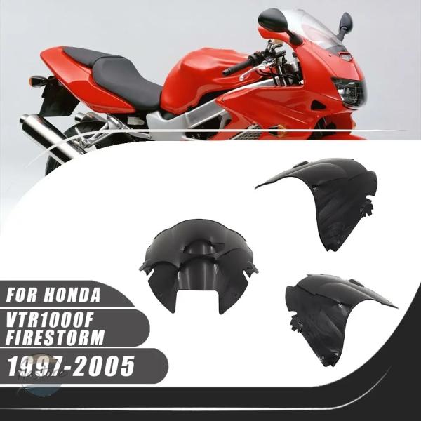 ホンダ VTR1000F FIRESTORM 1997 2007 VTR 1000F 2006 2005 バイク フロントガラス ウィンドスクリーン ウィンドデフレクター