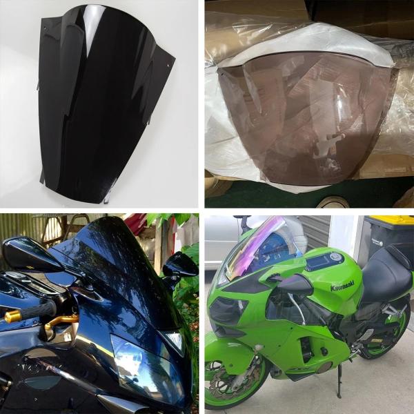 バイク ウィンドシールド PARABRISAS ウィンドスクリーン スクリーン ウィンドデフレクター カワサキ ニンジャ ZX 12R ZX12R ZX1200B 2002 2004 2005 2006