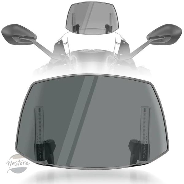 バイク ウインドシールド 延長 調整可能スポイラー デフレクター クランプオン ウインドスクリーン スズキ スズキ VS600 DL650 650 1000 XT