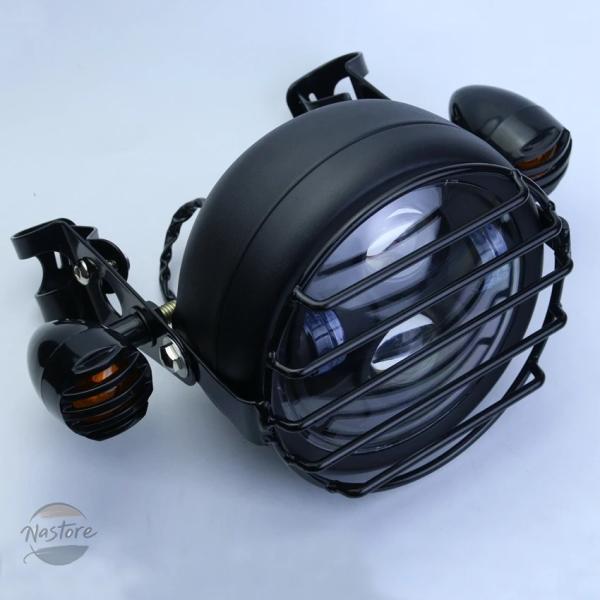 6.5インチ バイク LED HEADLIGHT UNIVERSAL ROUND HEAD LIGHT ハーレー スポーツスター CAFE RACER CHOPPER ホンダ ヤマハ スズキ