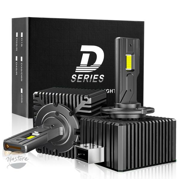D1S D3S LED HEADLIGHTS HID D2S D4S D8S 70W AUTO LAMP HIGH LOW BEAM D2R D4R CANBUS LED TWO SIDED CSP CHIP 6000K PLUG PLAY...