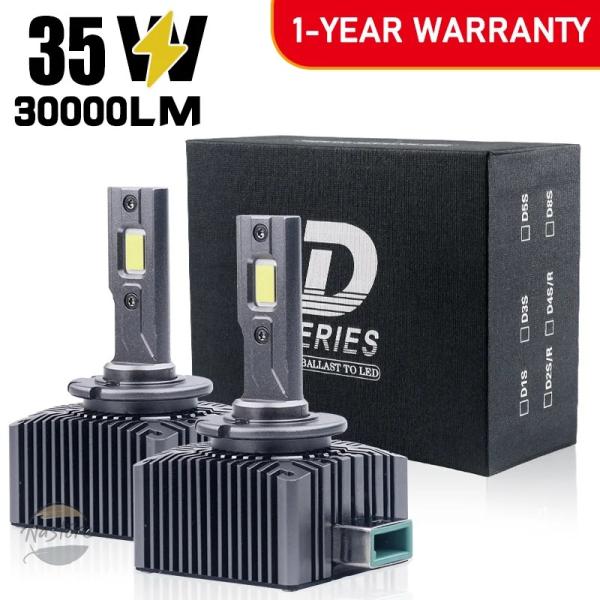 D SERIES D1S LED CAR HEADLIGHTS HID BULBS D2S D3S D4S D5S D8S TURBO LIGHTS 30000LM 6000K AUTO LAMP CANBUS NO ERRORS PLUG...