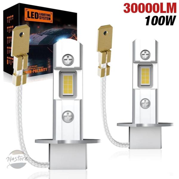 30000LM H1 LED BULB H3 MINI 1 1 PLUG PLAY FANLESS CAR LED LAMP 16PC S CSP LED HEADLIGHT FOG LIGHTS DRL WHITE YELLOW 12V 24V