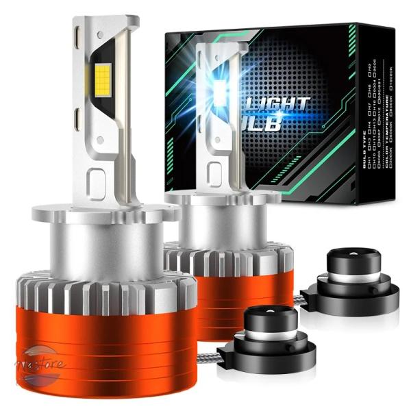 100W 12000LM D2S D4S 1 1 LED HEADLIGHT BULBS TWO SIDED CSP CHIP D2R D4R XENON LAMP REPLACEMENT D2 D4 CANBUS LAMP HID BAL...