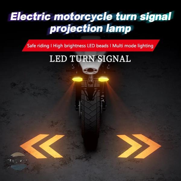 バイク PROJECTION TURN SIGNALS LIGHT ELECTRIC VEHICLE GROUND ILLUMINATION LIGHTS HIGH BRIGHTNESS CORNERING WARNING LIGHT