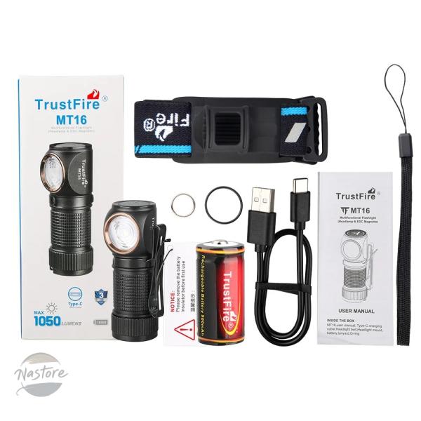 ヘッド trustfire mt16 ledランプ 1000ルーメン usb c充電式 ミニ18350 edcアングルフラッシュライト 部品 カスタムパーツ アクセサリー