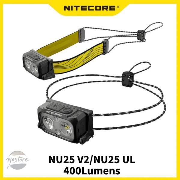 ヘッド nitecore nu25 400ルーメン 最大照射距離64メートル usb-c充電式ライト 3光源 防水 軽量ランプ 部品 カスタムパーツ アクセサリー