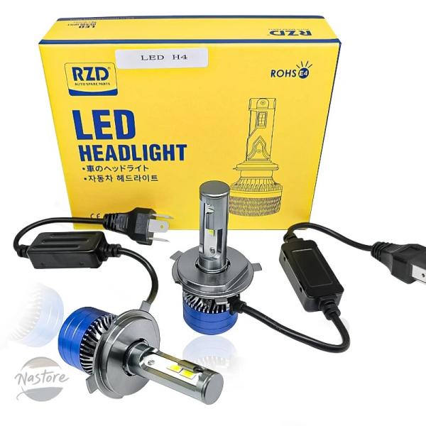 1PAIR/SET H4 CAR LED HEADLIGHT BULBS FRONT FOG LAMP 30000LM 120W AUTO HEADLAMP 6000K 12V WHITE LIGHTS EFFICIENT HEAT DIS...