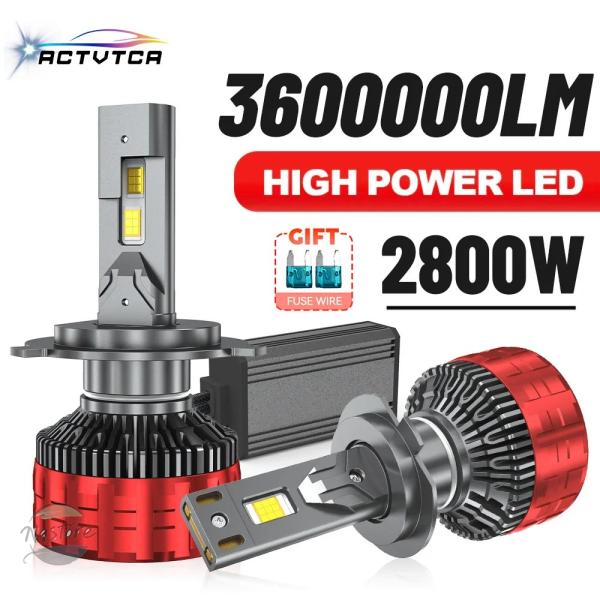 ACTVTCA 2800W 3600000LM H4 H7 LED HEADLIGHTS 6000K HEADLAMP H1 LED H11 H8 H3 HB3 9005 HB4 9006 9007 9008 H13 9012 H9 CAR...