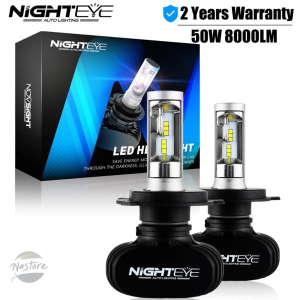 NIGHTEYE H4 BLUB SUPER BRIGHT 50W 8000LM H7 H11 H8 H9 H1 9005 9006 CAR LED HEADLIGHT BULBS 12V 6500K FOG LIGHT AUTO ACCE...