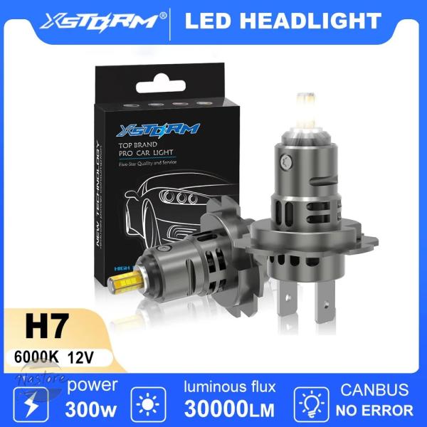 XSTORM H7 LED HEADLIGHTS CANBUS BULB 300W 30000LM HEADLAMP BULBS FOR CAR 360 AUTOLIGHT ASSEMBLIES DRIVING RUNNING LAMPS ...