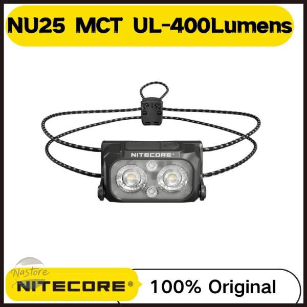 ヘッド nitecore nu25 mct ul 400ルーメン usb-c充電式ランプ 650mahバッテリー内蔵 アウトドアアクティビティライト 部品 カスタムパーツ