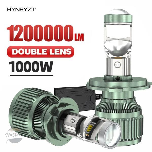 HYNBYZJ 1000W H7 H4 LED HEADLIGHT MINI LENS PROJECTOR H9 H11 9005 9006 AUTO LOW BEAM CANBUS BULB FOR CAR/MOTOR 12V 24V